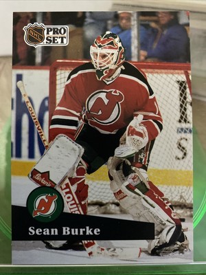 1991-92 Pro Set French Hockey Sean Burke #132 New Jersey Devils | eBay