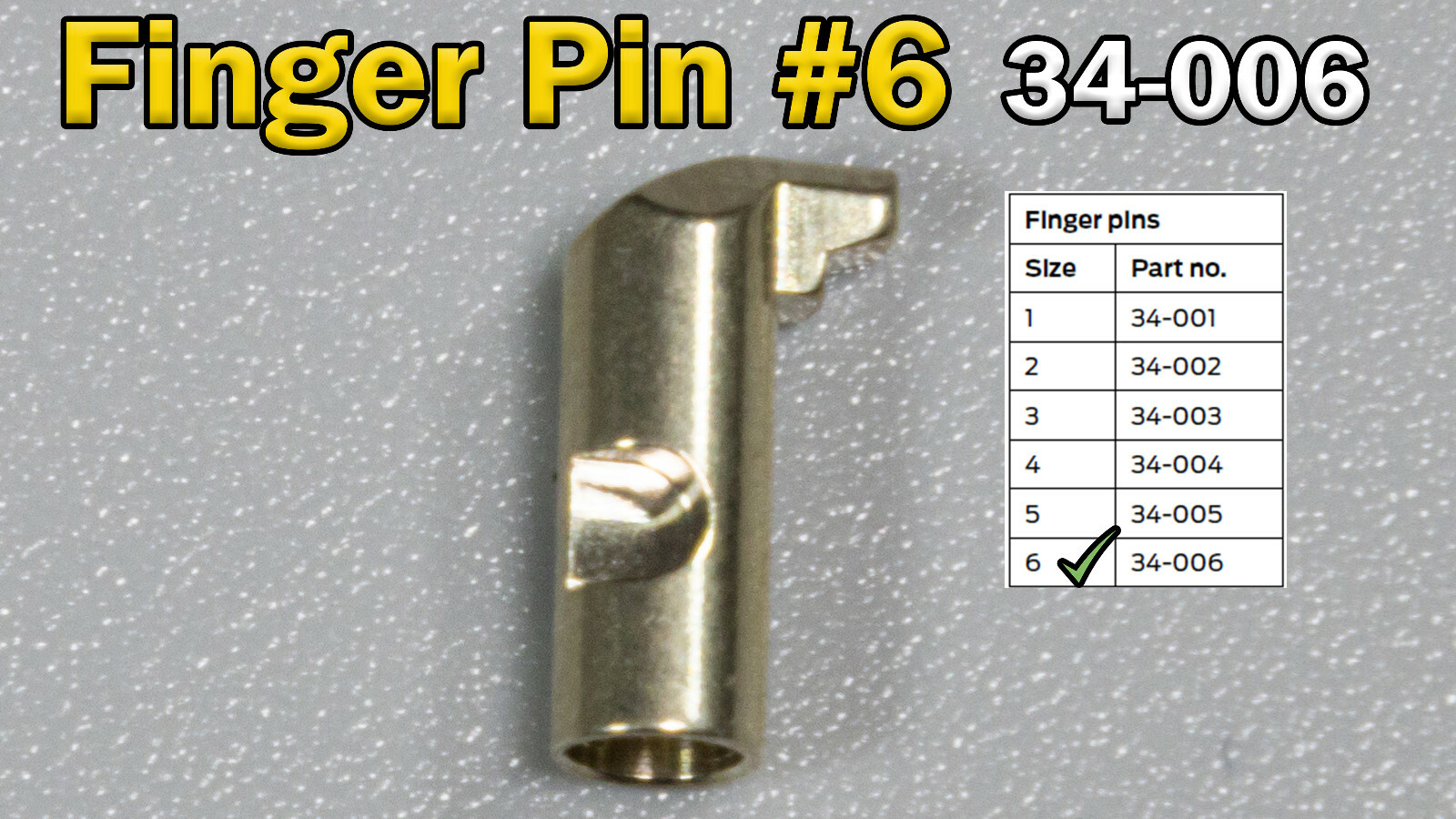 Schlage Primus Finger Pin #6 | No. 34-006 | Locksmith / Locksport ...