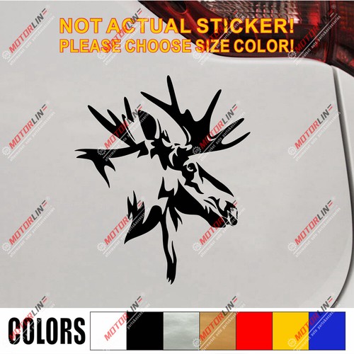 Alaska Moose Decal Sticker Car Vinyl Head pick size color die cut no ...