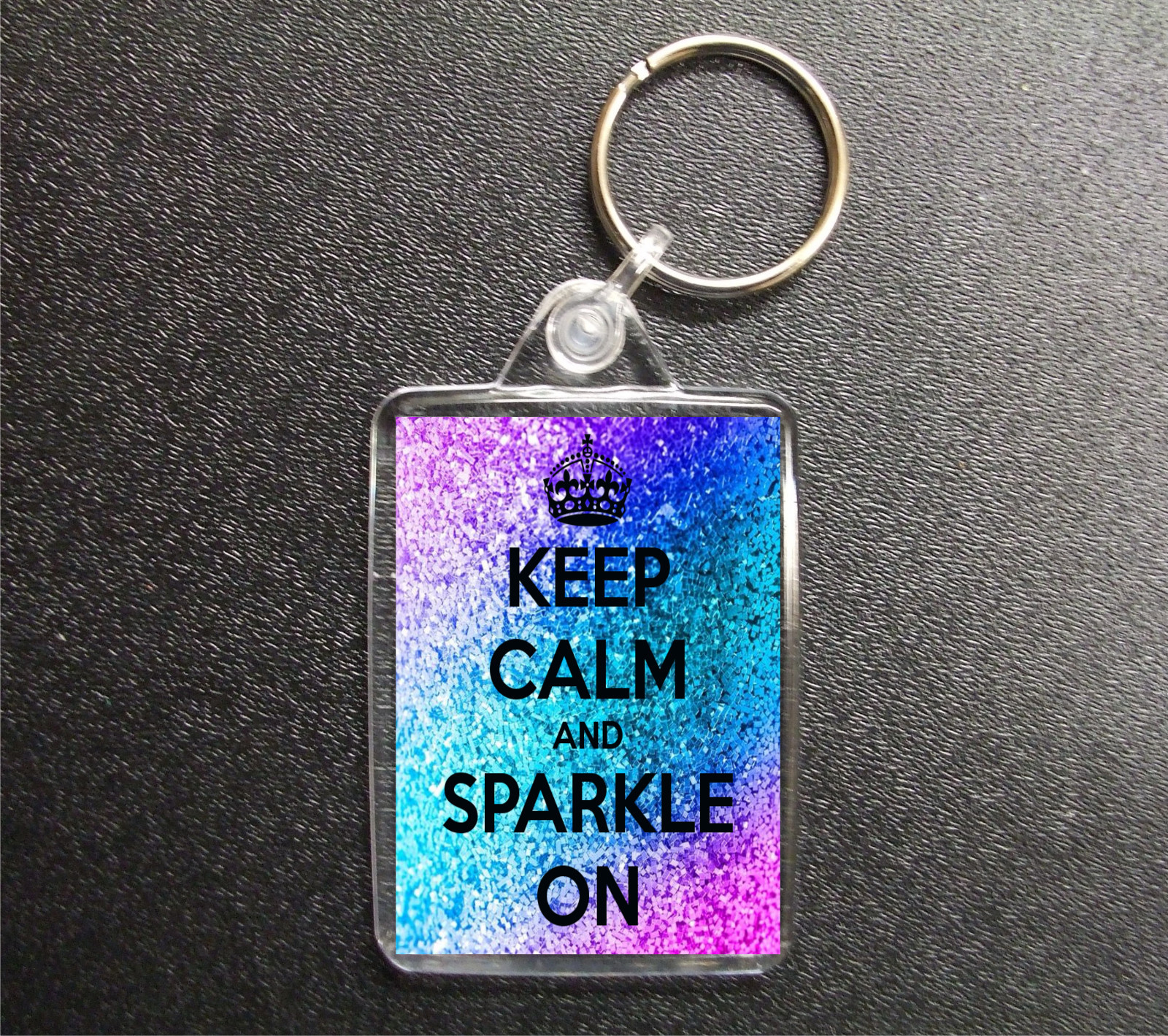 KEEP CALM AND SPARKLE ON KEYRING GIFT | eBay