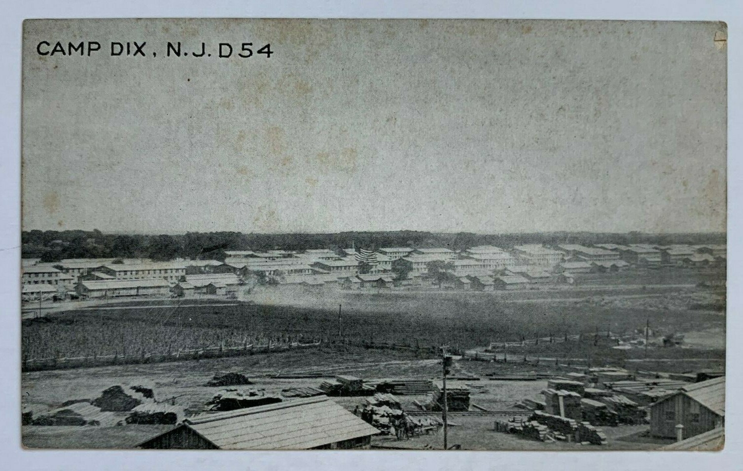 Lot of (5) 1917 Camp Dix New Jersey Postcards WWI US Army base Fort Dix ...