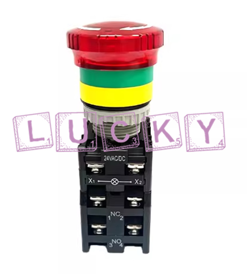 1PC NEW FOR TEND Emergency stop button switch 22mm with light TN2IK7R ...