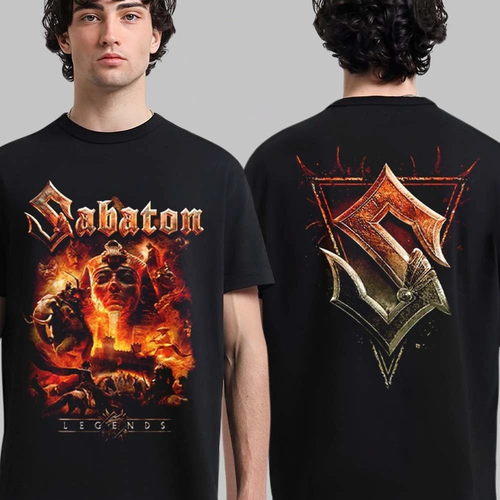 Sabaton Legends Cover S Shield Logo Two Sided T-Shirt | eBay
