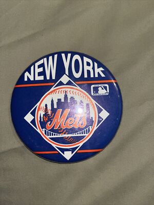 Vintage New York Mets 3 1/2 Inches" Pin Pinback Button Wincraft | eBay
