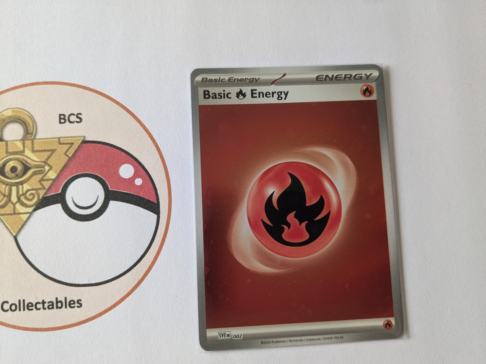 Basic Fire Energy (Cosmos Holo) - SVEen 002 - S&V: 151 Pokemon TCG ...