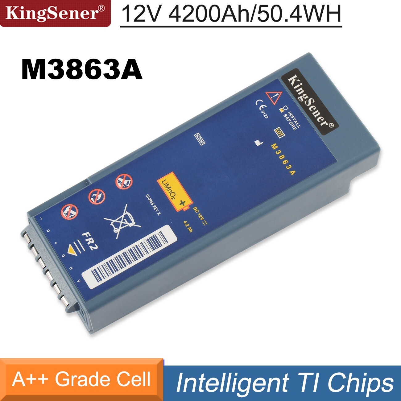 M3863A M3860A M3840A Battery FOR Philips FR2 Heartstart AED ...