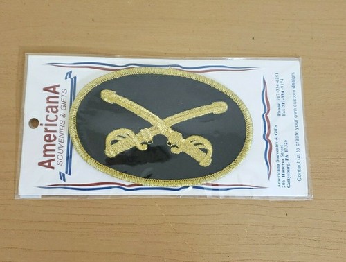 CIVIL WAR CAVALRY CROSSED SABERS Swords INSIGNIA Reproduction SEW ON ...