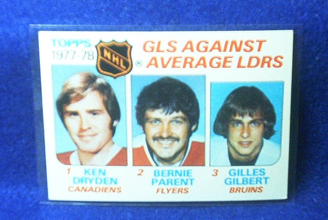 1978-79 Topps - Leaders #68 Ken Dryden, Gilles Gilbert, Bernie Parent ...