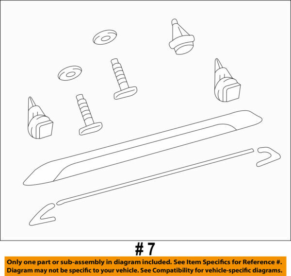 76801-08040 Toyota Garnish sub-assy, back door, outside 7680108040, New ...
