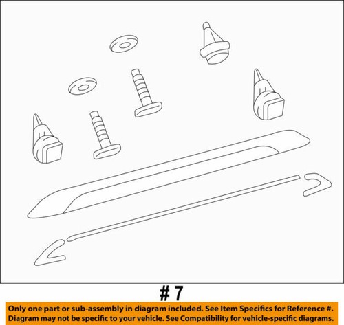 76801-08040 Toyota Garnish sub-assy, back door, outside 7680108040, New ...