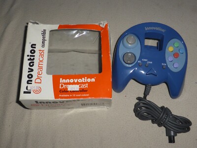 BOXED SEGA DREAMCAST COMPATIBLE INNOVATION COLOR CONTROLLER BLUE ...