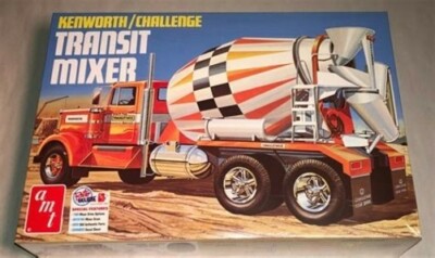 AMT Kenworth/Challenge Transit Mixer 1/25 1215 Truck Plastic Model Kit ...