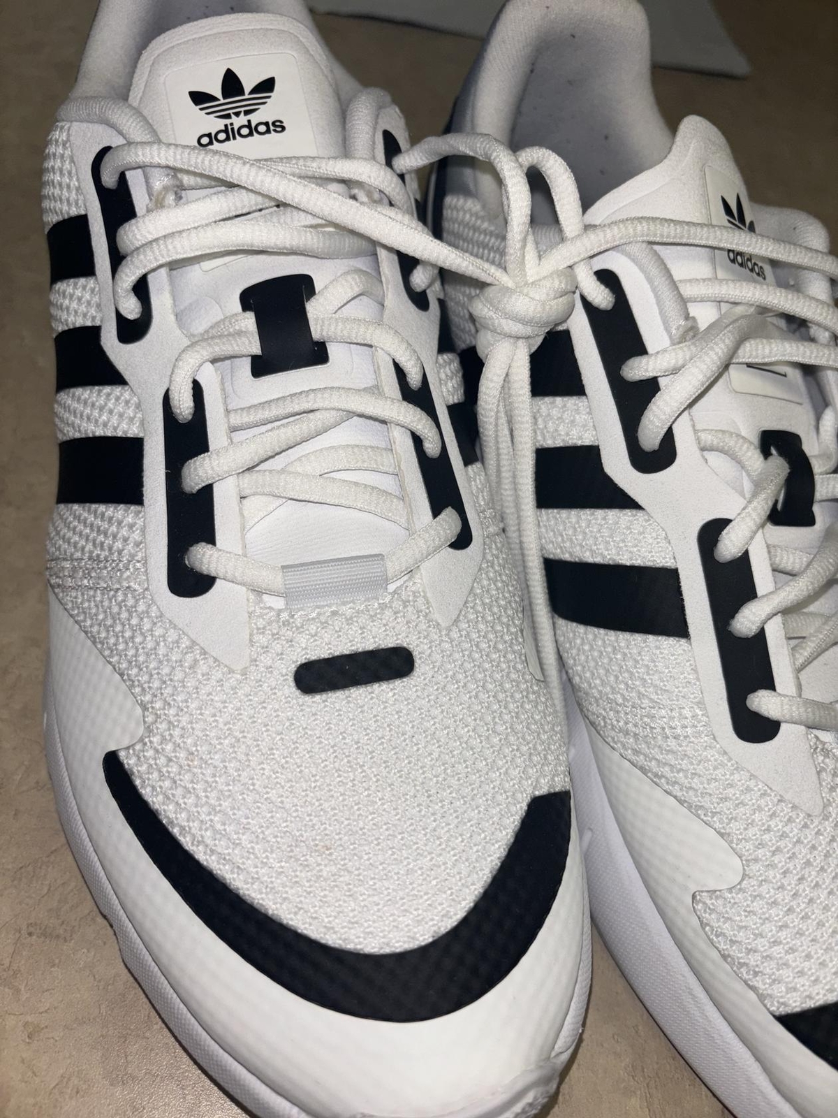 adidas Originals Men's ZX 1K Boost, White/Black/Halo … - Gem