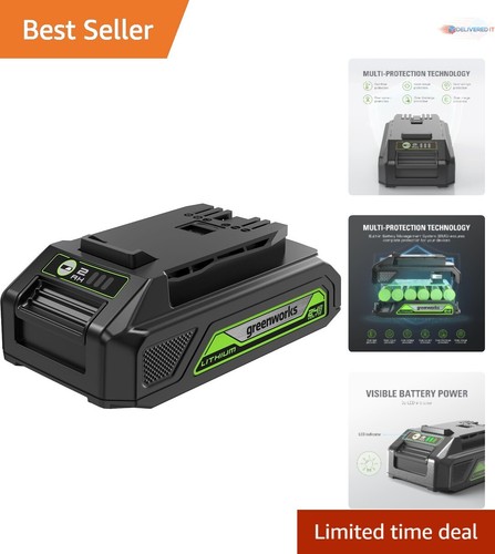 24V Lithium-Ion Battery 2.0Ah USB Power Tool Rechargeable Compatible ...