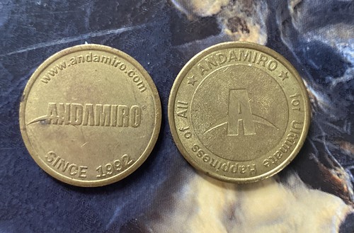 Andamiro coin Token - Set Of 2 - Since 1992 - For Ultimate Happiness Of ...