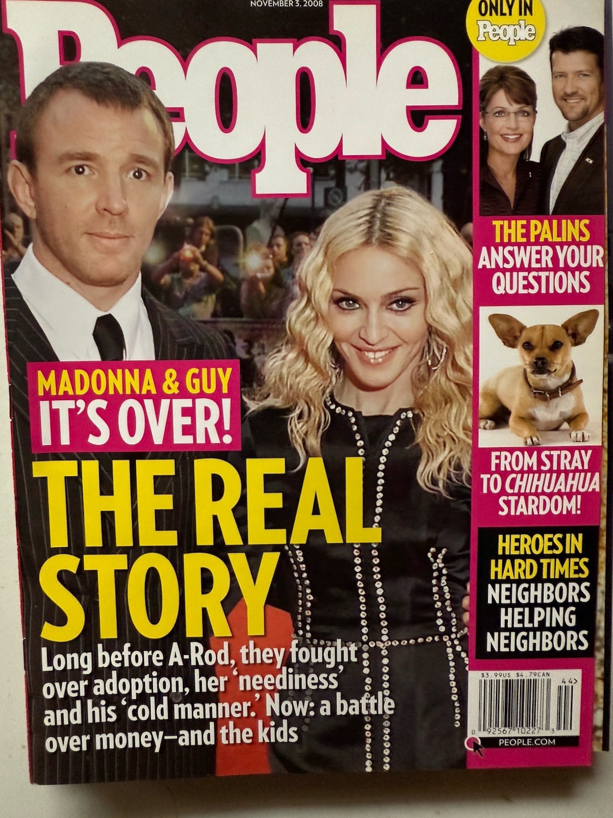 People Magazine Nov. 3, 2008 Madonna-Guy Ritchie | eBay