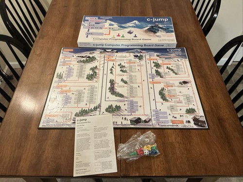 2005 C-Jump Computer Programming Board Game Ski & Snowboard Race 100% ...