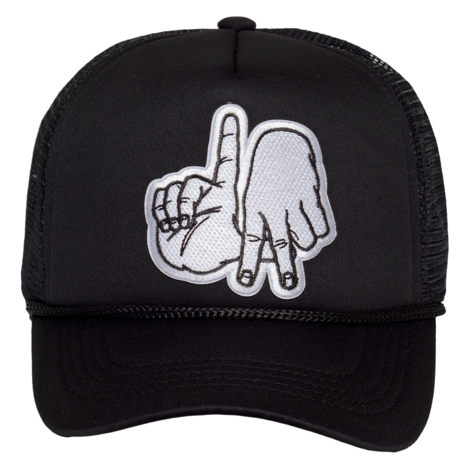 Top Headwear Men's Los Angeles Hand Sign Trucker Hat - LA Fingers ...