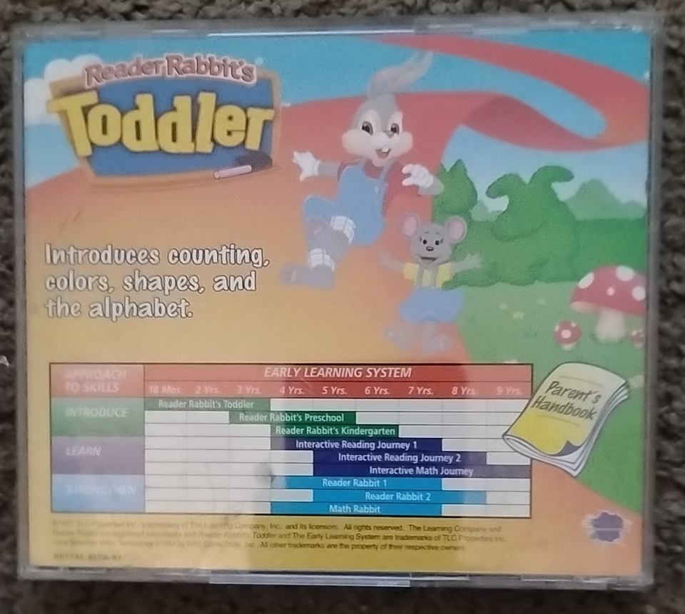 Reader Rabbit and Learning Center (Toddler) PC Game | eBay