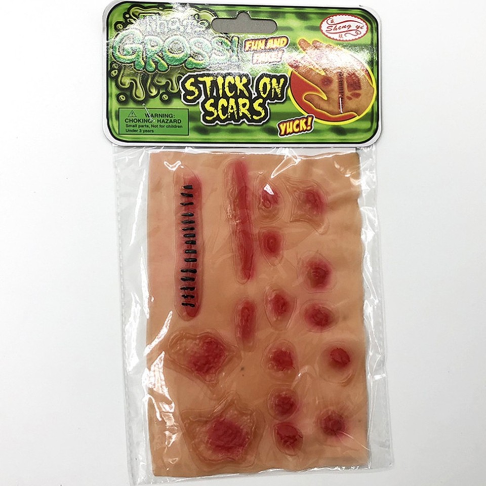 Fake Wound Patch Halloween Blood Stickers Bloody Man Spooky Decorations ...