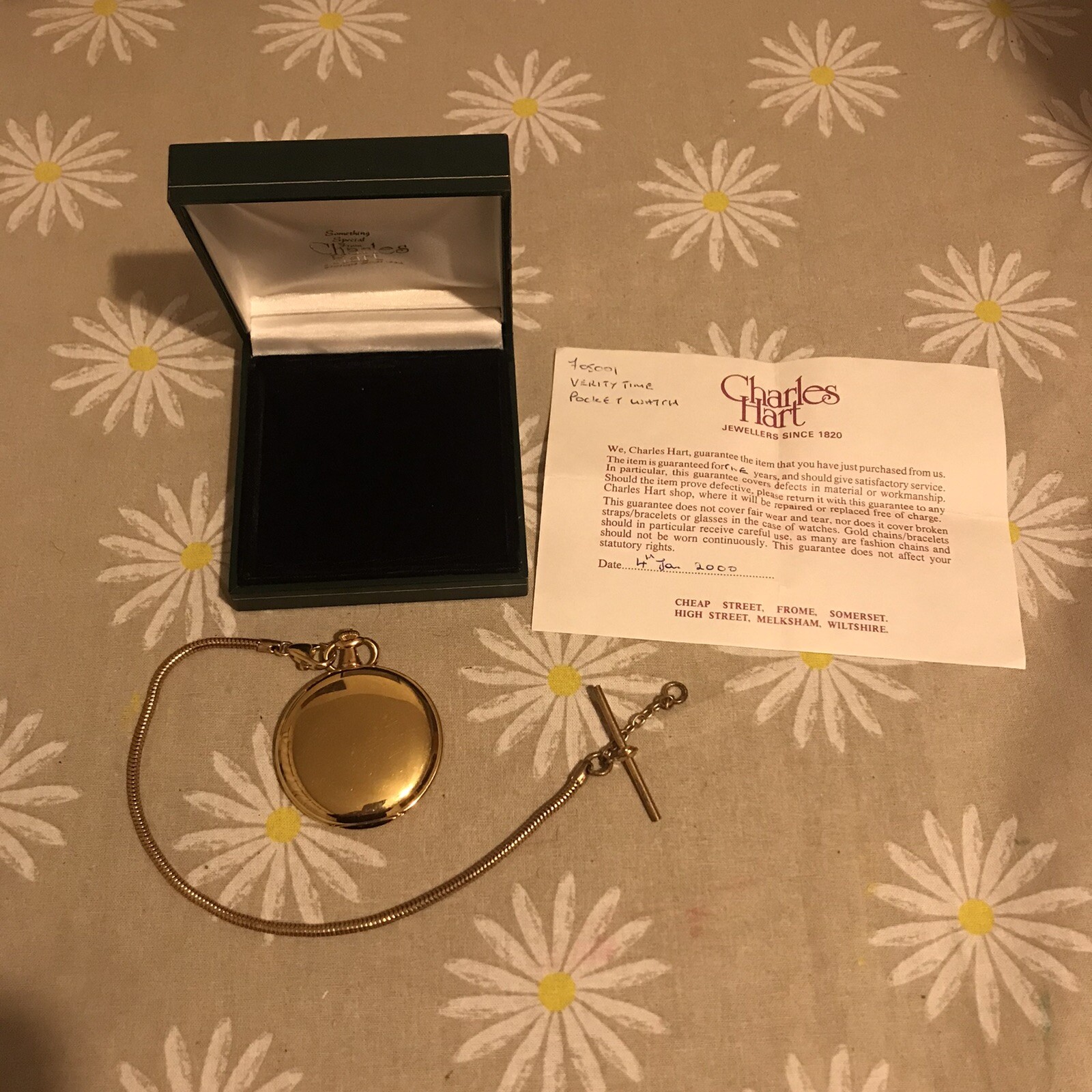 Vintage Verity Quartz Swiss Made gold coloured pocket watch | eBay UK