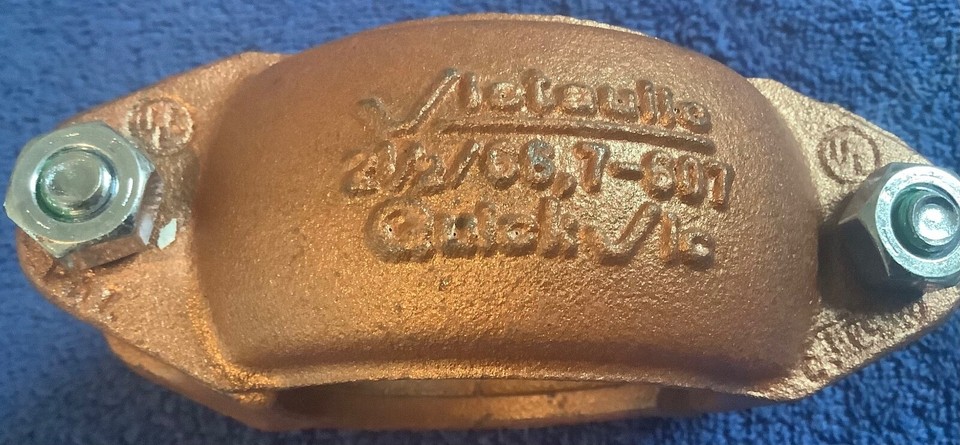 Victaulic # 607 QUICKVIC 2-1/2” RIGID COUPLING FOR COPPER TUBING 2.5 ...