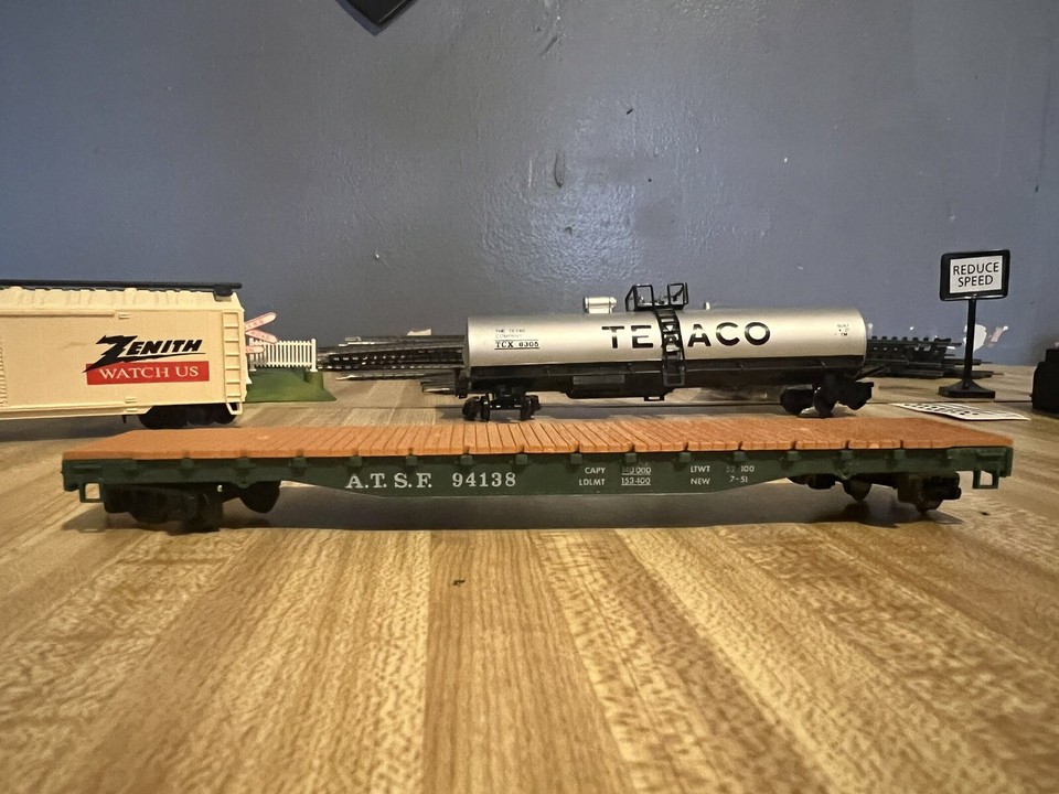MEHANO HO Gauge A.T & S.F 7809 Steam Locomotive Cars And Parts Lot ...