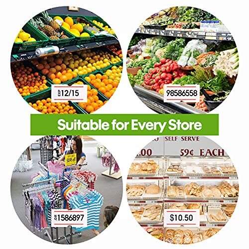 MX5500 Pricing Tag with 5150 pcs White Label Stickers & 3 Extra Inker ...