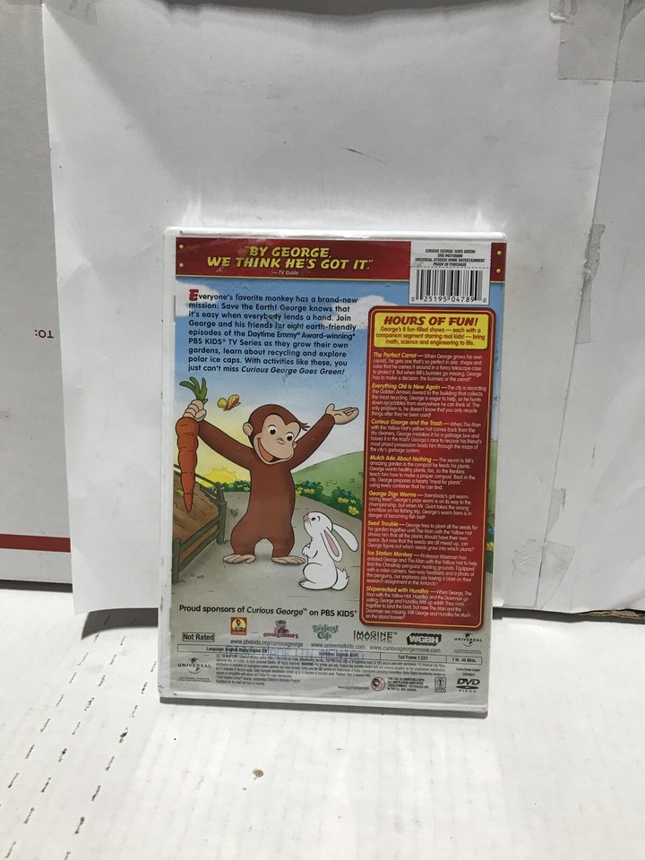 📀 Curious George :Goes Green (DVD) NEW 25195047890| eBay