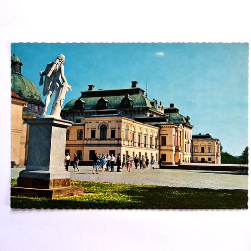 Drottningholms Slott Palace Stockholm Postcard Statues Continental ...