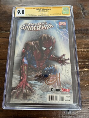 Amazing-Spider-Man 1 Game Stop Fade Edition Signed Greg Horn CGC 9.8 | eBay