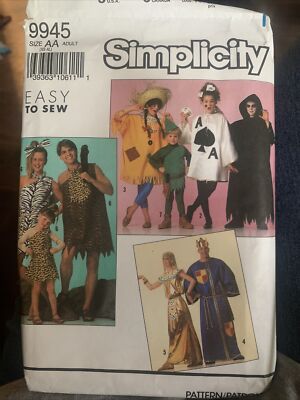 Simplicity Patterns 9945- AA. Adult XS-XL | eBay