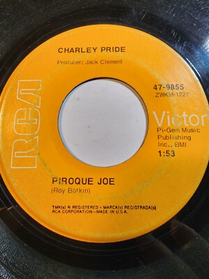 Charley Pride : Piroque Joe / Wonder Could I Live 45 RPM VG F235 | eBay