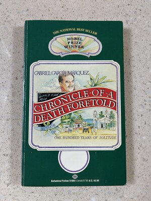 Chronicle of a Death Foretold - Gabriel Garcia Marquez - 1982 paperback ...