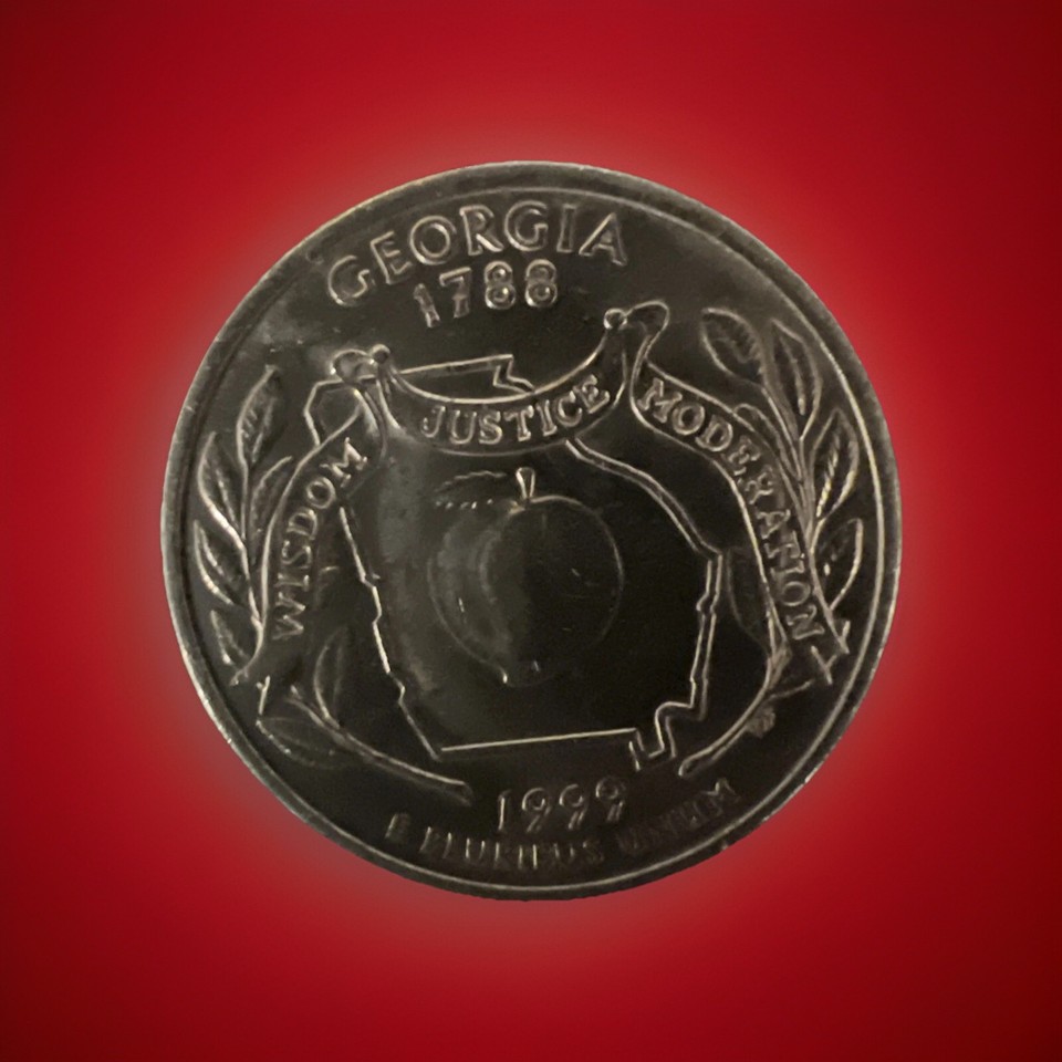 Original 1999 Rare Georgia State Quarter-Error-P MINT MARK-RARE | eBay