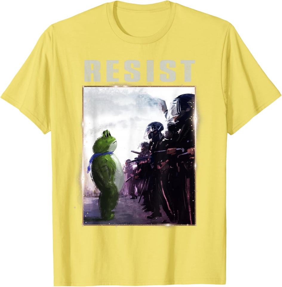 Funny Portland Frog T-Shirt City Art Protest Activist Cartoon Tee | eBay