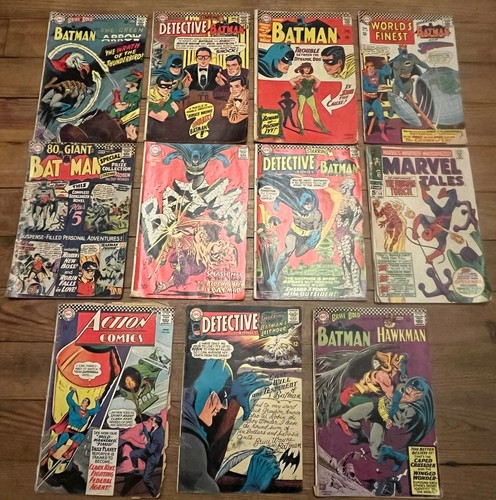 Lot of 11 Vintage Batman and Detective Comics Set - Batman 181 Poison ...