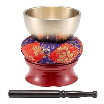 Buddhist Orin Bell Singing Bowl 6.9cm with Rin Stick Stand Cushion ...