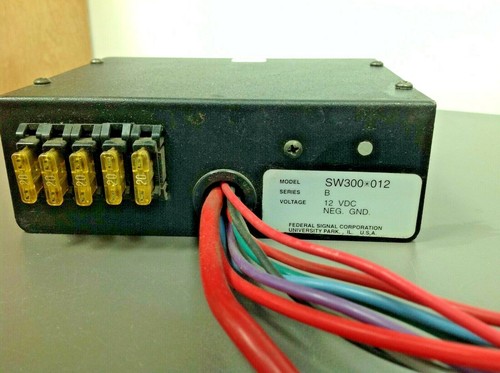 Federal Signal SW300-012, Series B, 6 Rocker Switches,Wires, USED | eBay