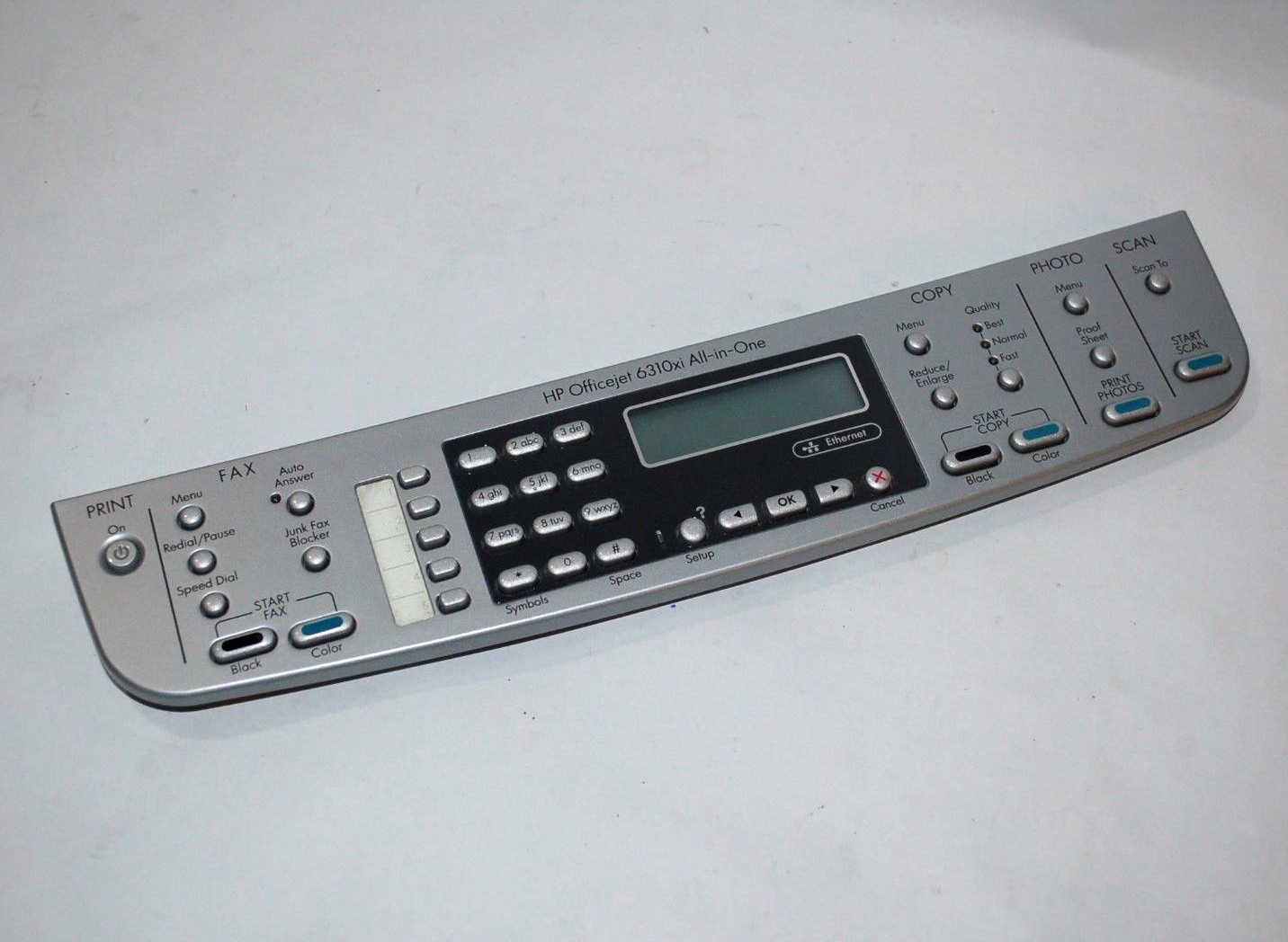 HP OfficeJet 6310xi Printer Control Panel Dash with Display Screen 6310 ...
