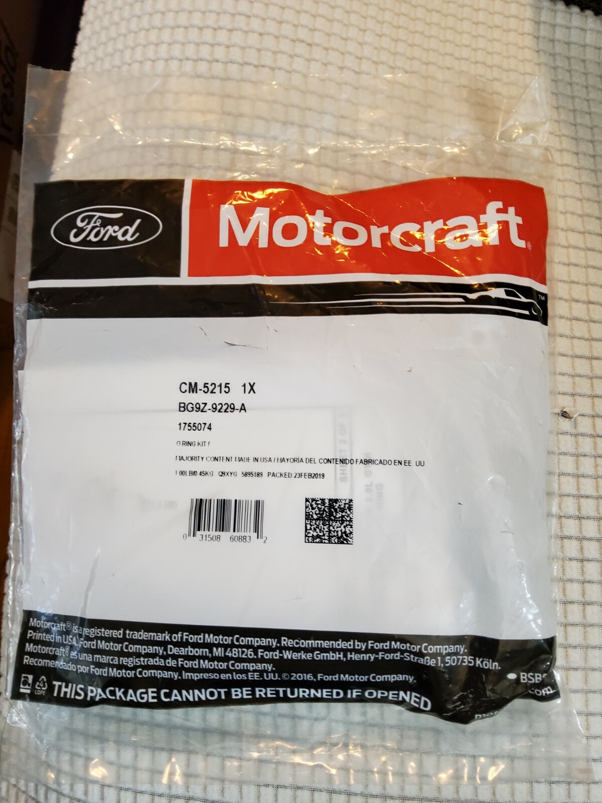 Genuine Ford Injector O-Ring BG9Z-9229-A CM5215 | eBay