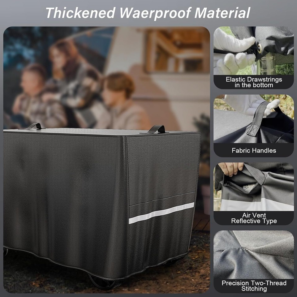 Prep Table Cover, Outdoor Dining Cart Cover, Pizza Oven Cart Cover ...