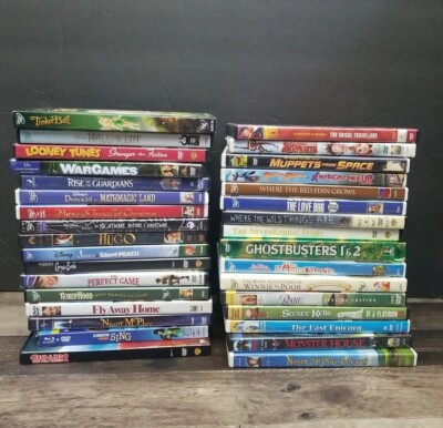 DVD Movie Lot Kids Family Disney Assorted Movies Movie Night Mix Lot of ...
