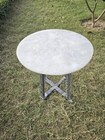 Quartz table/ Patio Table/Stone Coffee Table with metal Leg/ gemstone ...