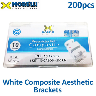 Morelli Dental Orthodontic White Composite Aesthetic Brackets 200pcs ...