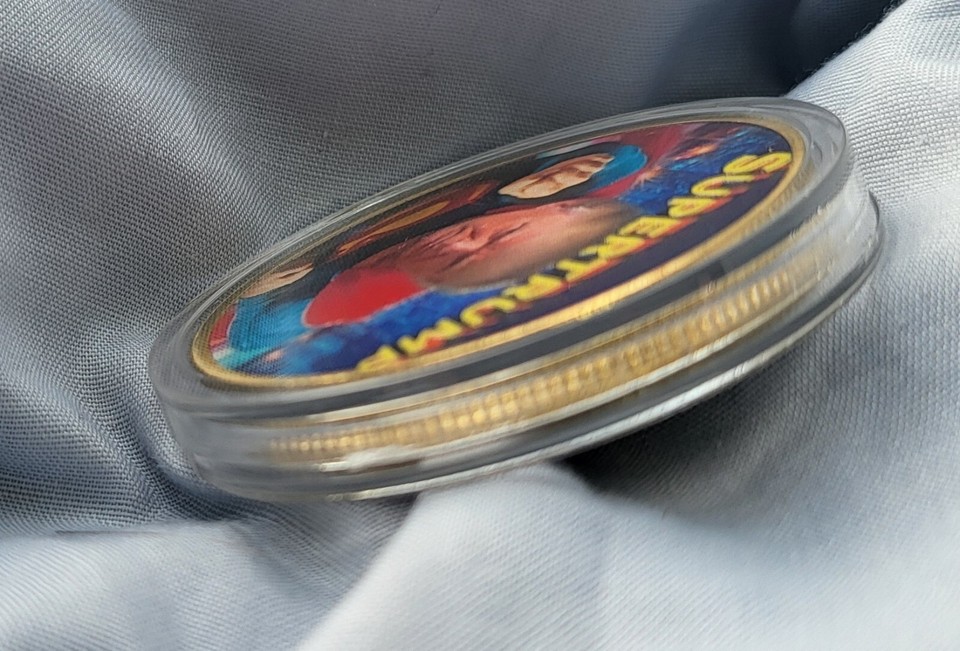 Donald Trump Super Joe Biden Man Gold Coin Signed US President Election ...