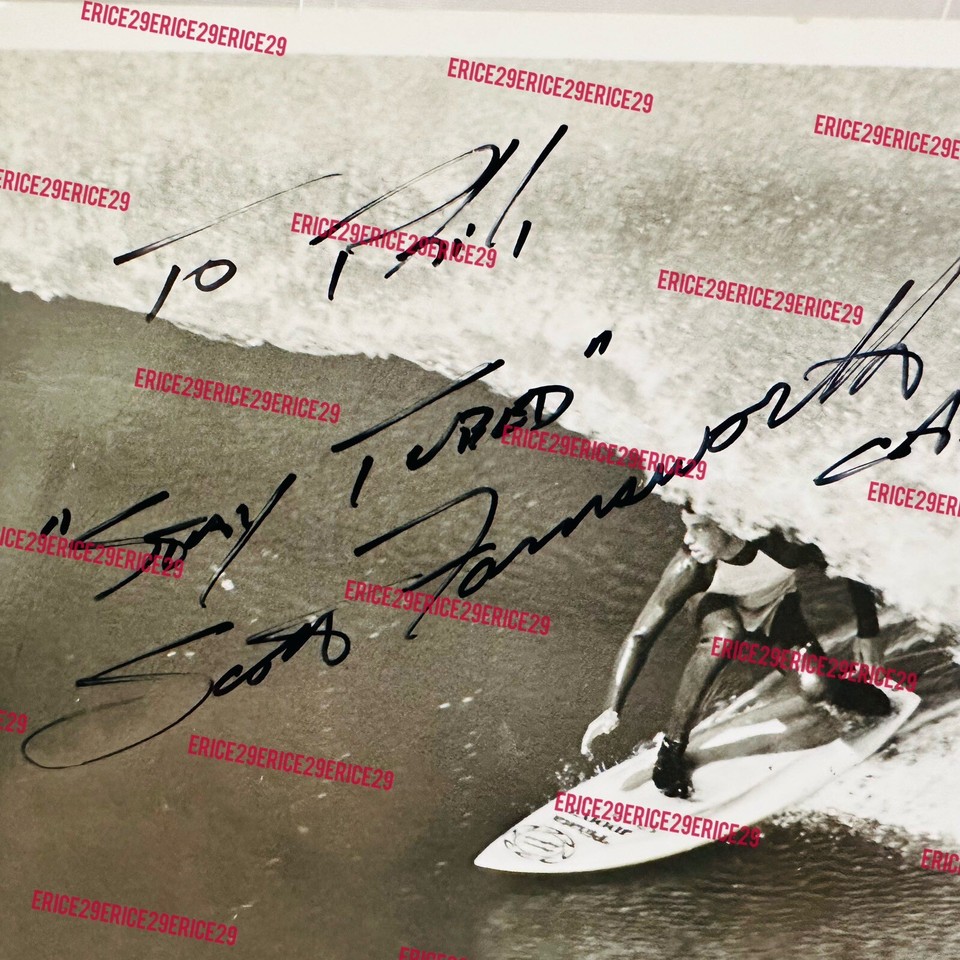 Scott Farnsworth Surfer Autographed 5” x 7” B/W Photograph O’Neill ...