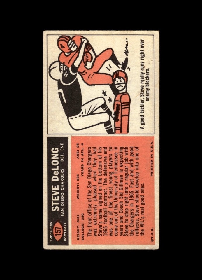 1965 Topps Set-Break #157 Steve Delong LOW GRADE *GMCARDS* | eBay