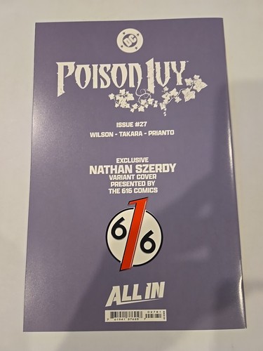 POISON IVY #27 Nathan Szerdy Diner Tattoo Virgin Variant 2024 DC Comics ...