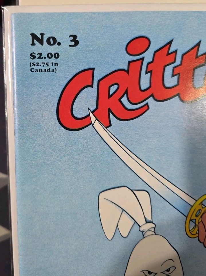 Critters #3 Comic 1986 Fantagraphics Books Stan Sakai Usagi Yojimbo ...